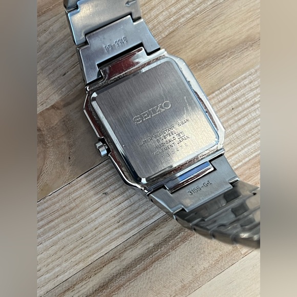 Seiko | Accessories | Seiko Mens Watch Black Dial Stainless Bracelet Vintage Skk28 | Poshmark